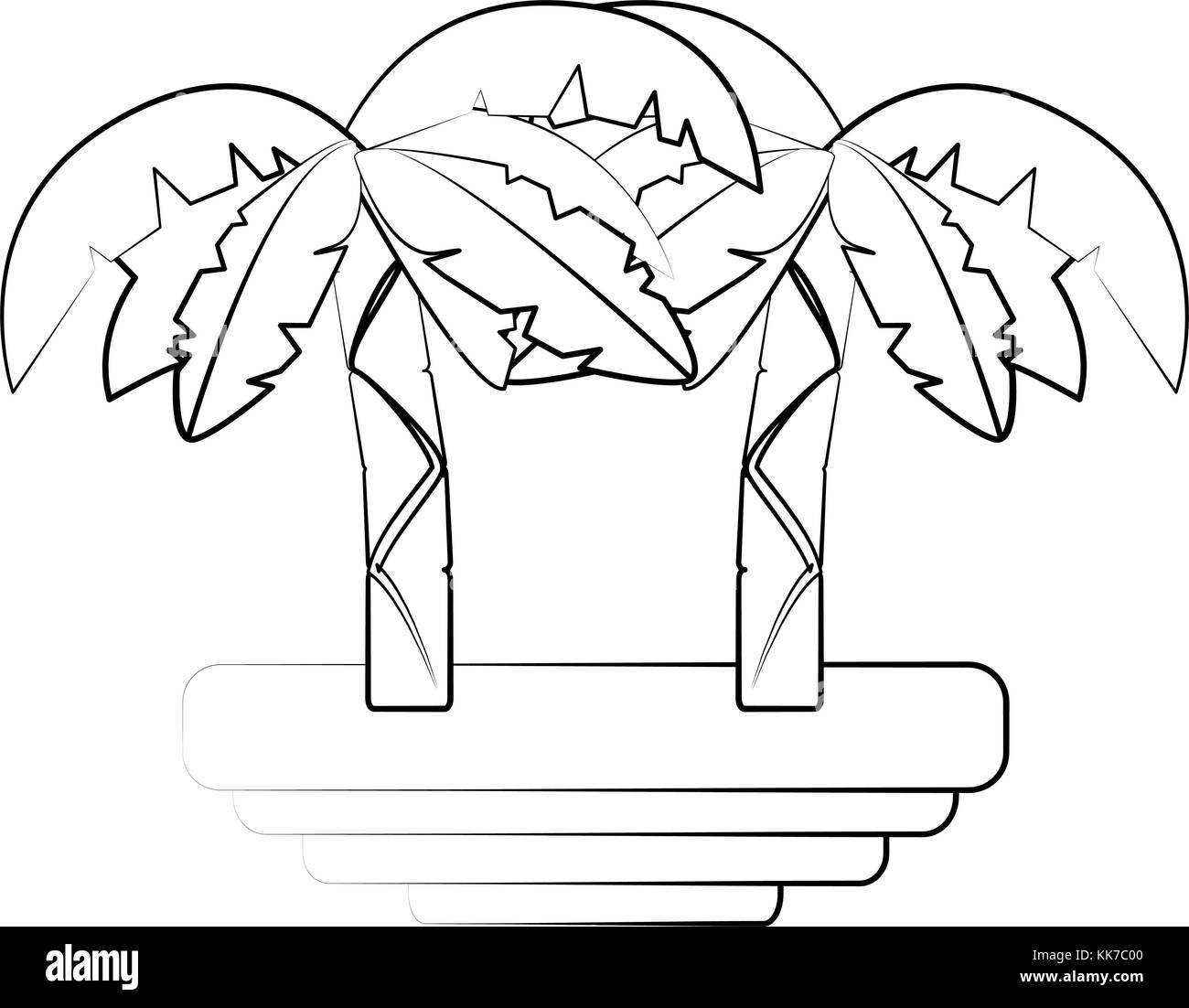 Tree palms symbol Stock Vector Image & Art - Alamy
