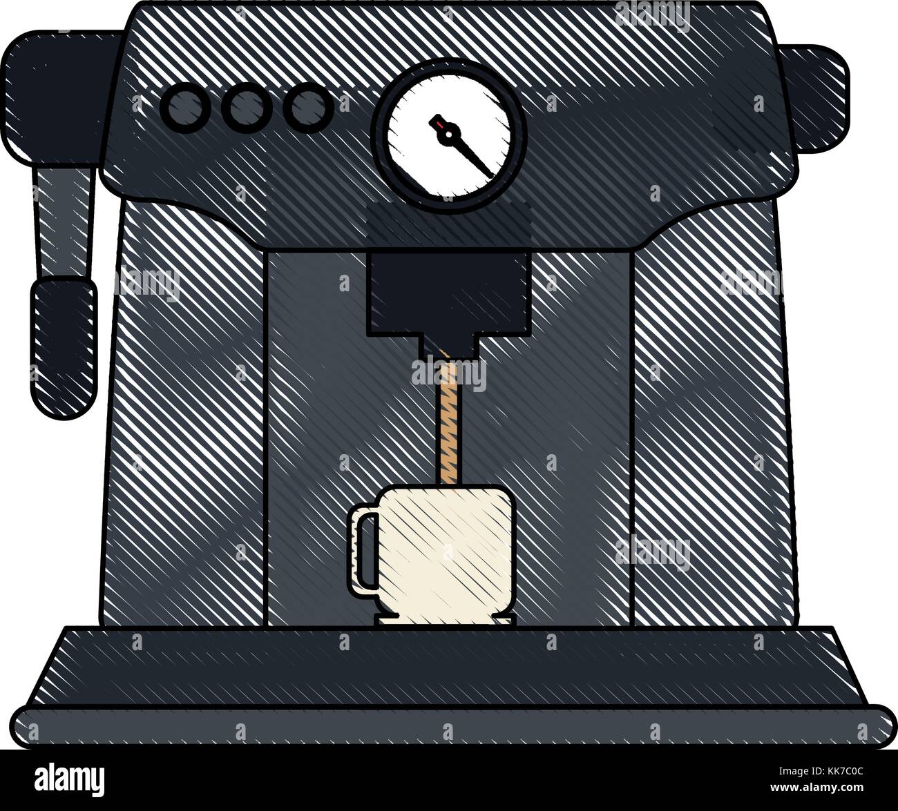 Modern coffee machine Stock Vector Image & Art - Alamy