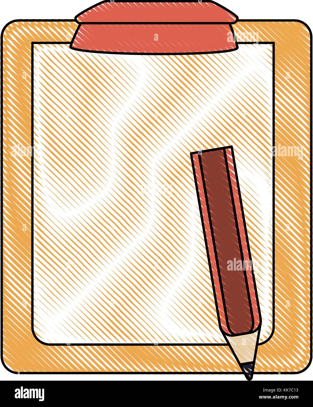 Checklist with pen Stock Vector Image & Art - Alamy