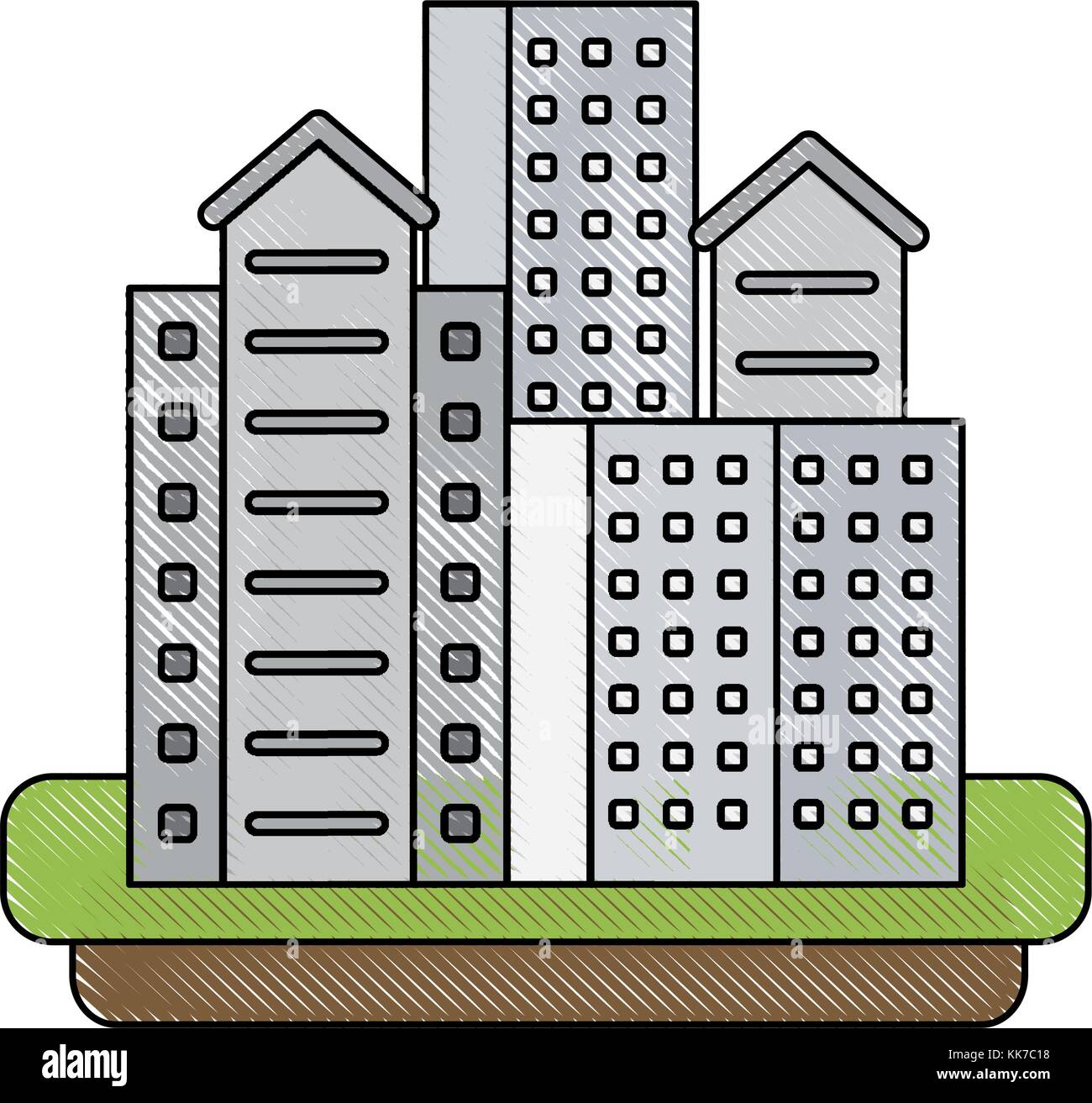 City buildings symbol Stock Vector Image & Art - Alamy