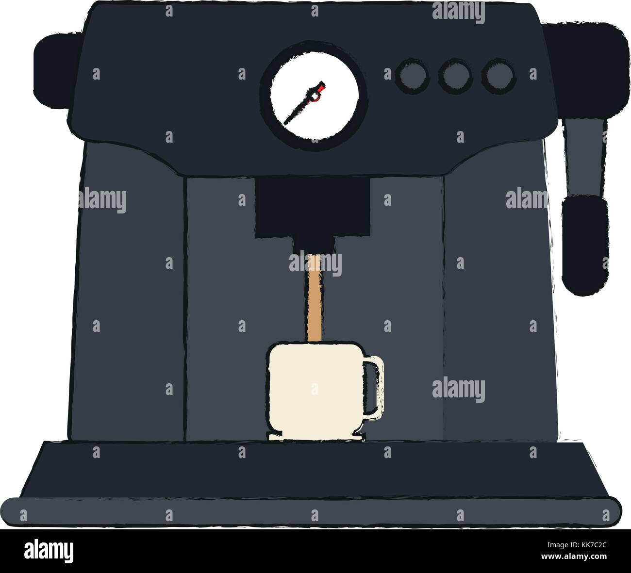 Modern coffee machine Stock Vector Image & Art - Alamy