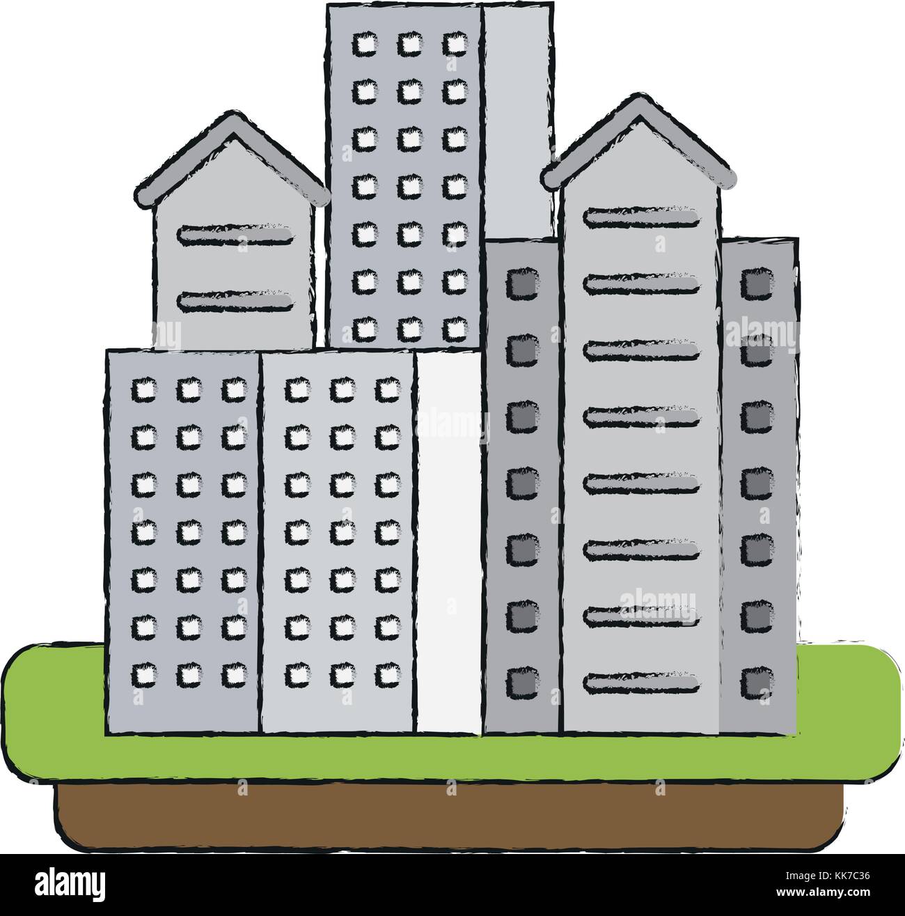 City buildings symbol Stock Vector Image & Art - Alamy