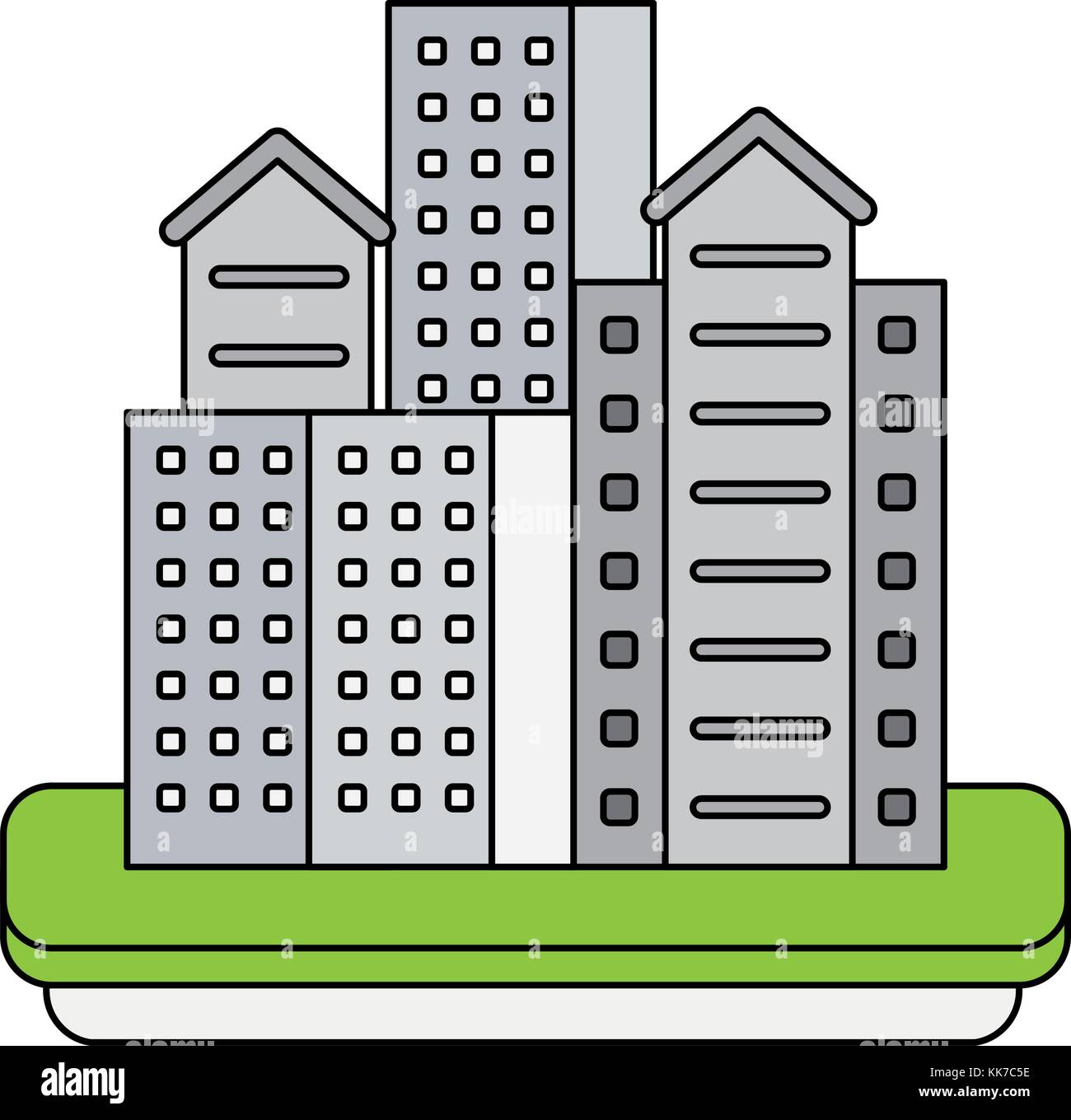 City buildings symbol Stock Vector Image & Art - Alamy