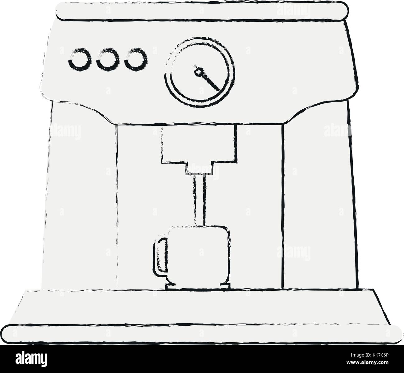 Modern coffee machine Stock Vector Image & Art - Alamy