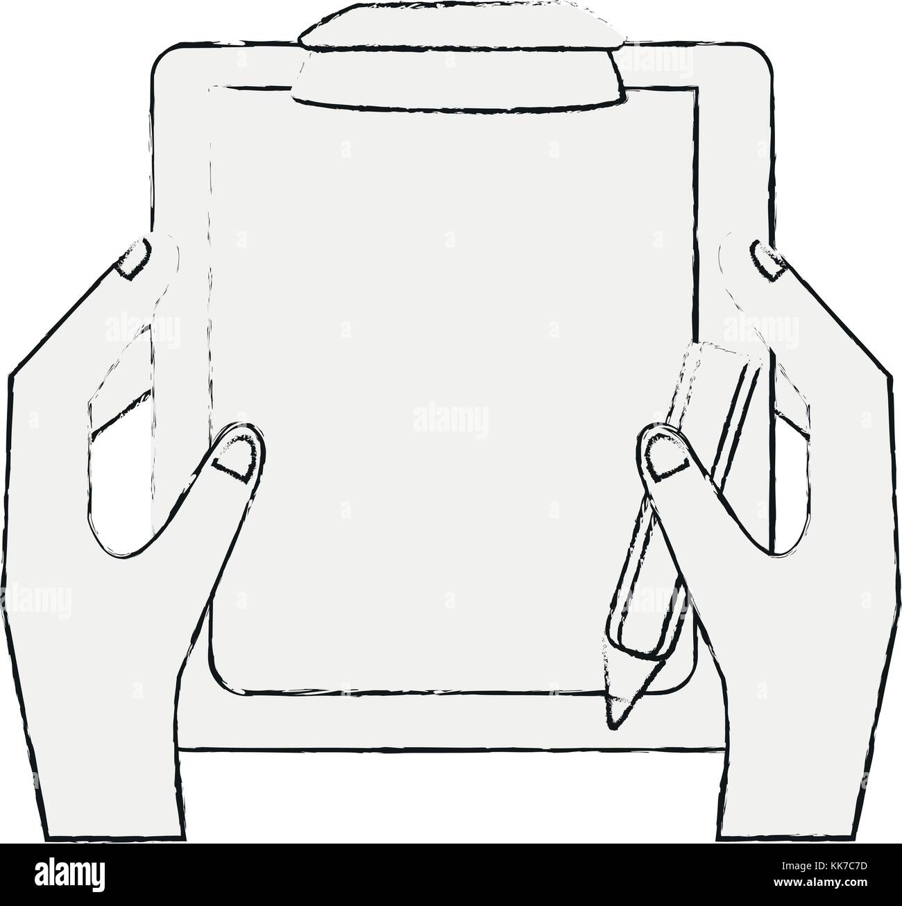 Pen clipboard hands Stock Vector Images - Alamy