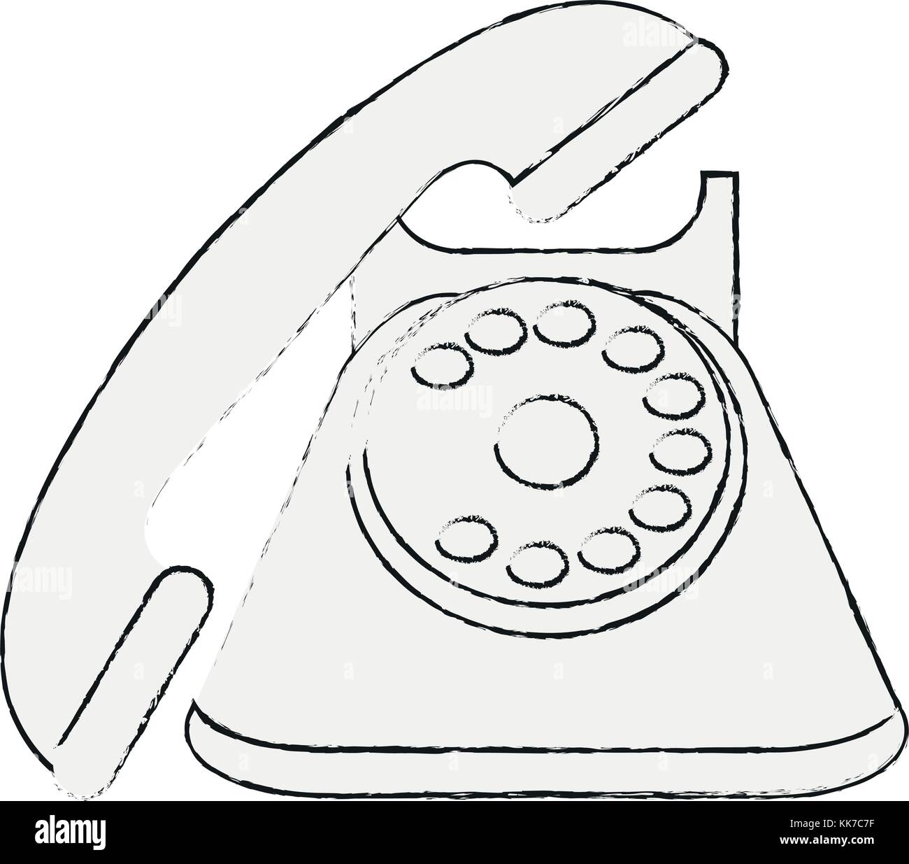 Vintage telephone symbol Stock Vector Image & Art - Alamy