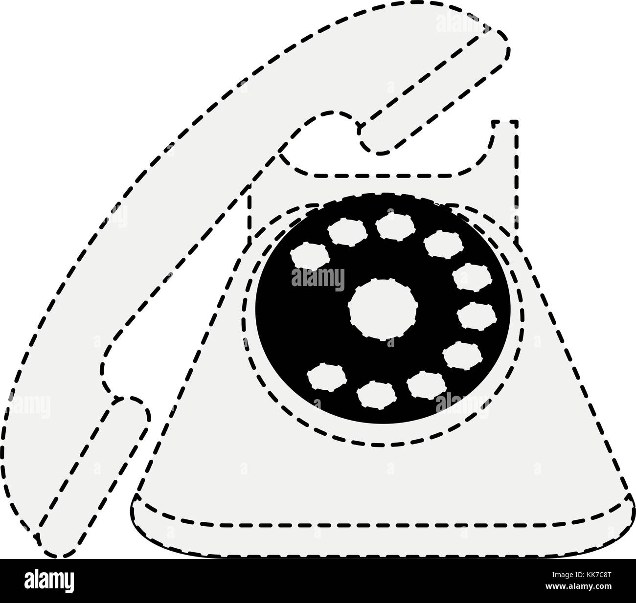 Vintage telephone symbol Stock Vector Image & Art - Alamy
