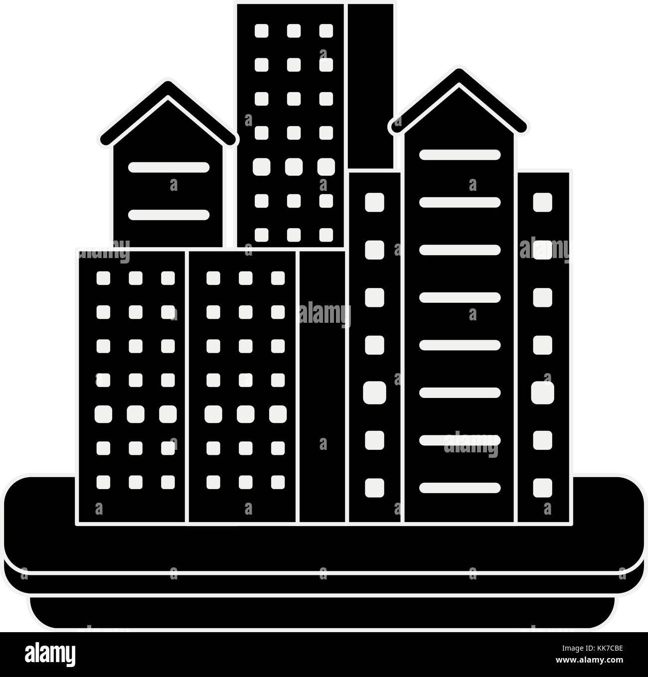 City buildings symbol Stock Vector Image & Art - Alamy