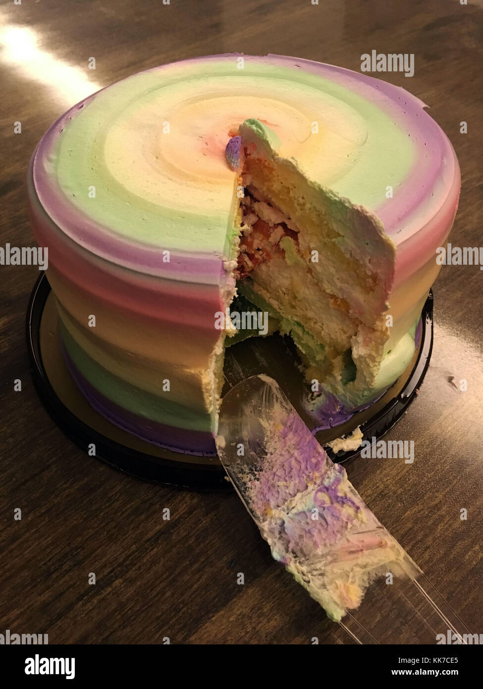 cake mousse rainbow color Stock Photo - Alamy