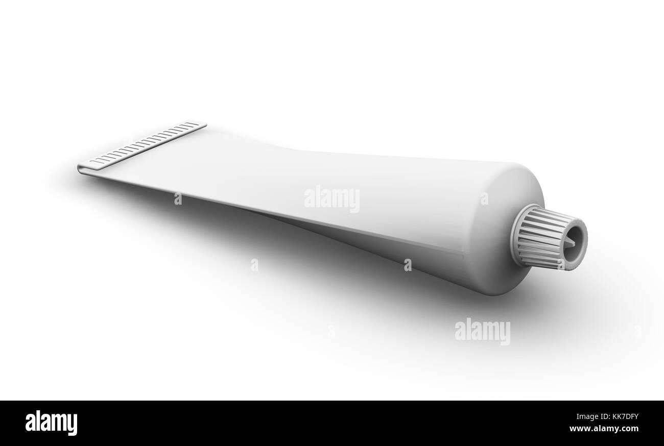 3D render of a blank tube Stock Photo - Alamy