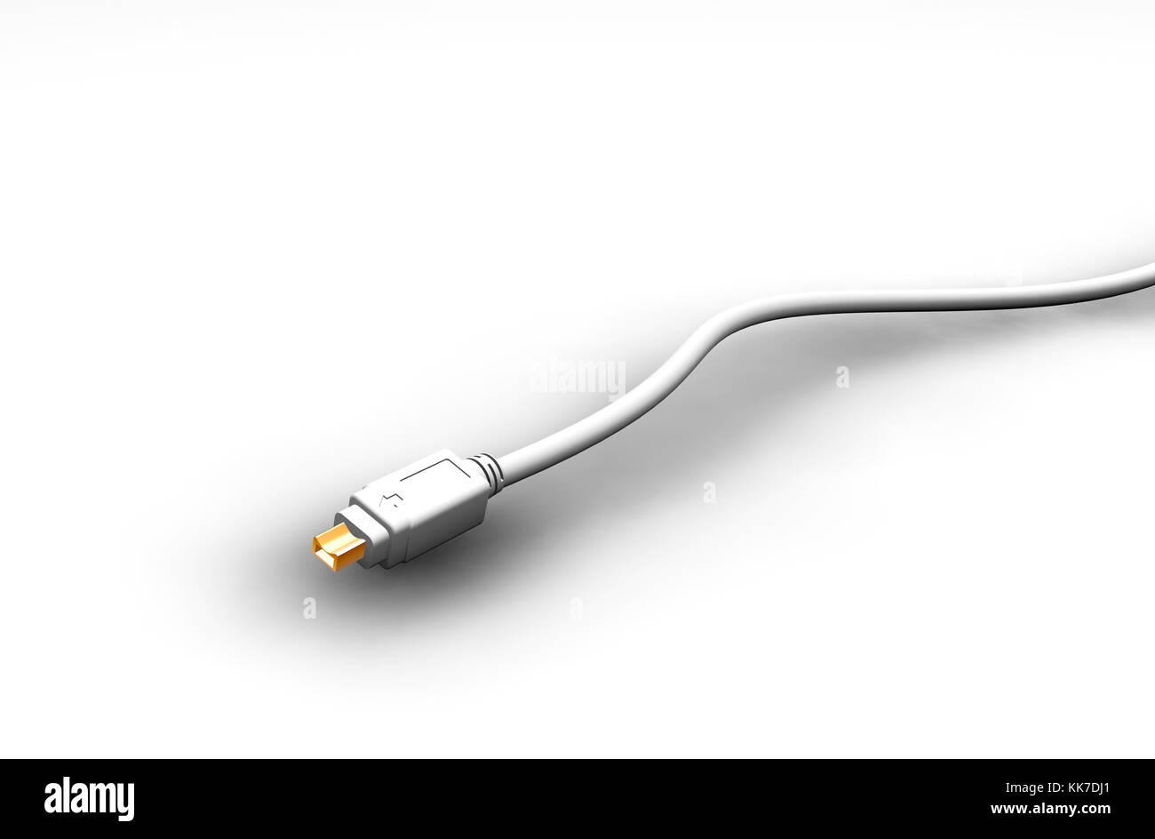 3D render of a cable Stock Photo - Alamy