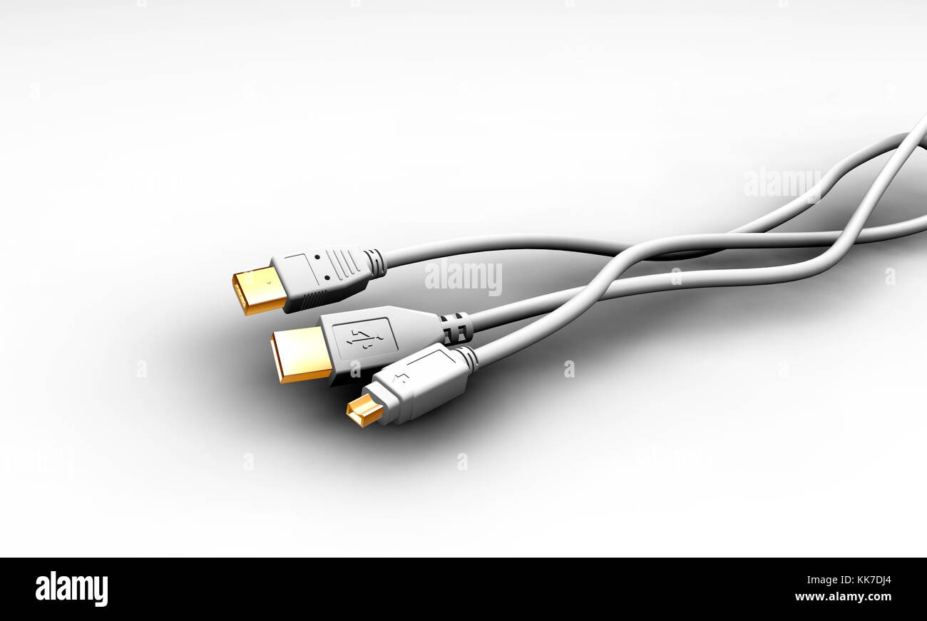 3d render cables hi-res stock photography and images - Alamy