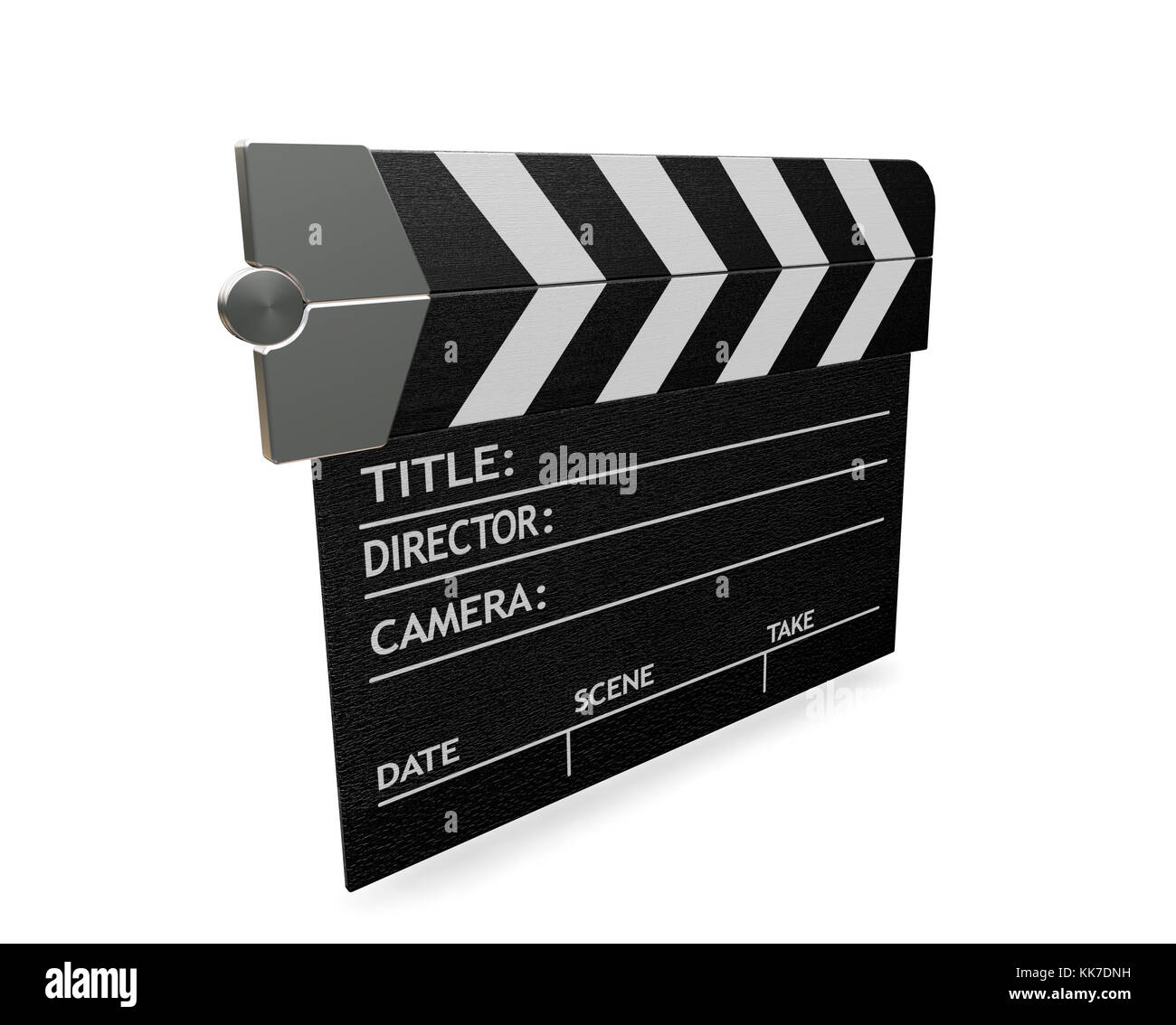 3D render of a clapper board Stock Photo - Alamy