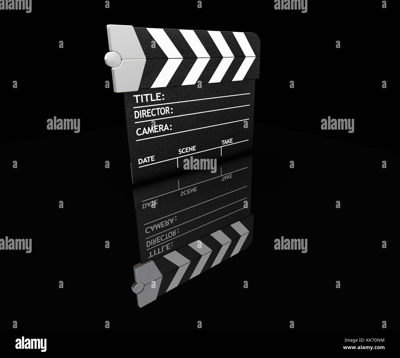 3D render of a clapper board Stock Photo - Alamy
