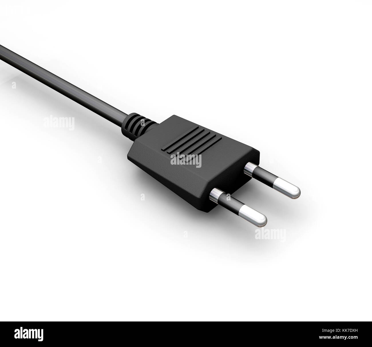 3D render of an European power cable Stock Photo - Alamy