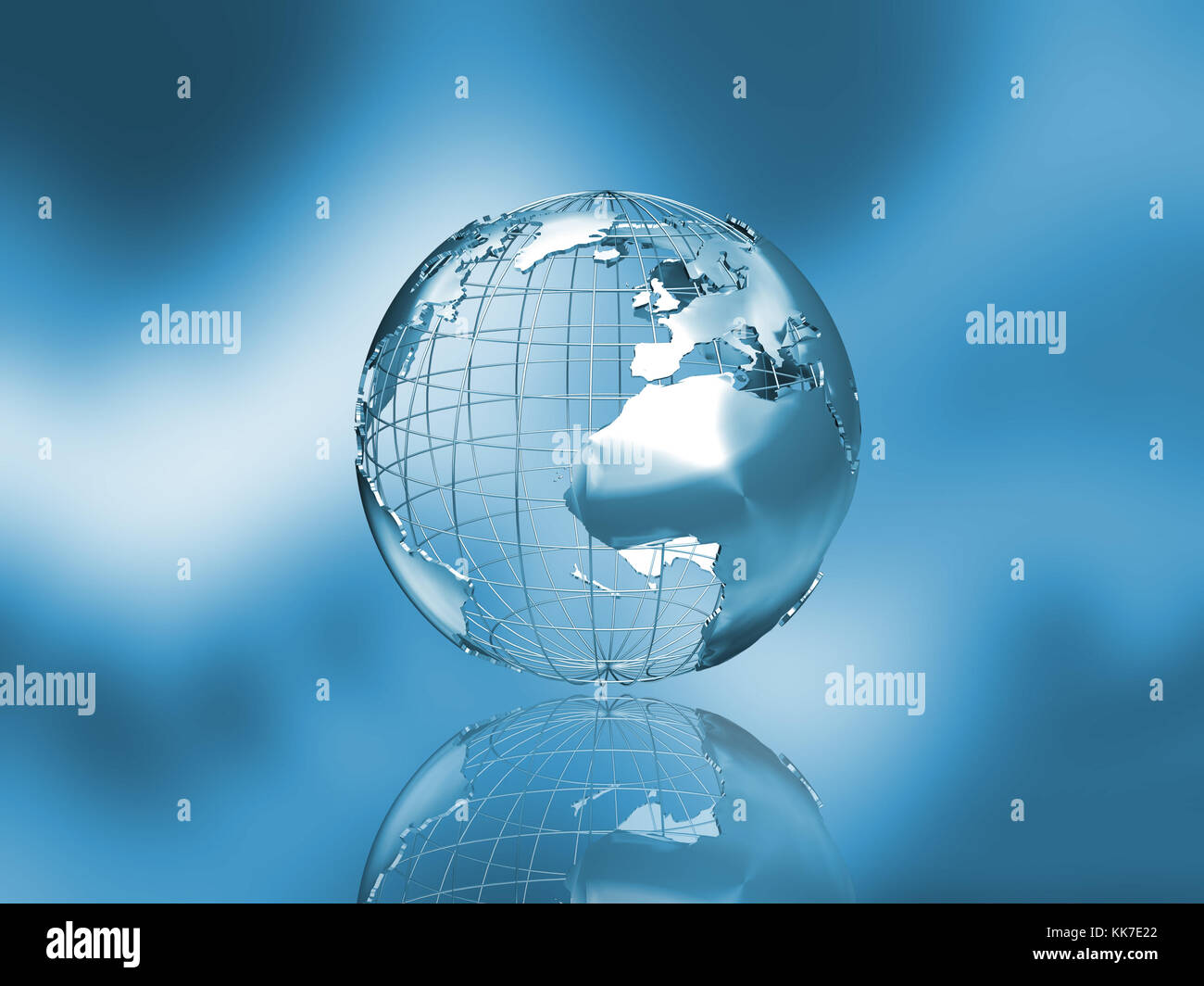 Wireframe globe on abstract background Stock Photo - Alamy