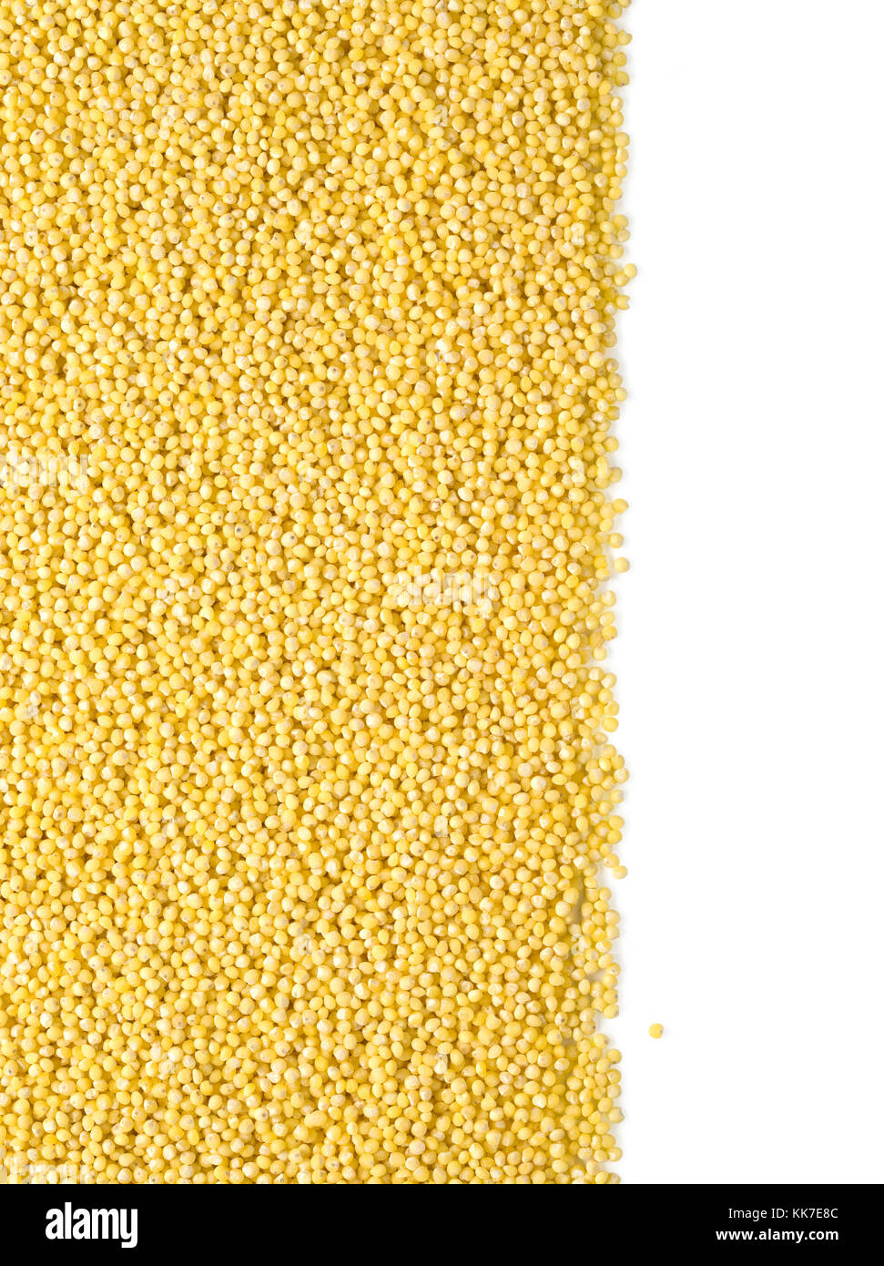 millet grain on a white background with clipping path Stock Photo - Alamy