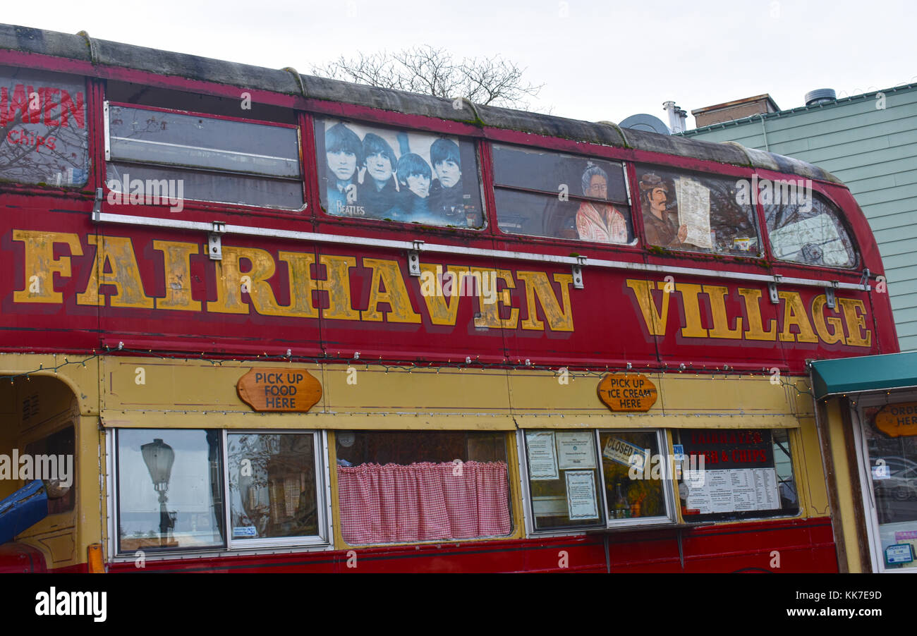 Fairhaven Village outdoor restaurant at Historic Fairhaven District in ...