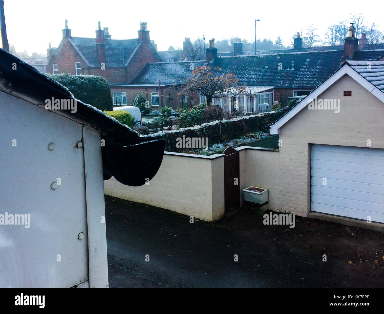 Cold Morning View Stock Photo - Alamy