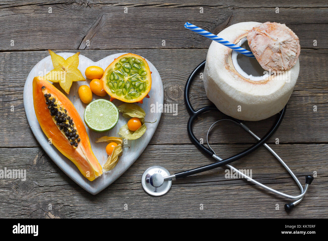 Heart coconut hi-res stock photography and images - Alamy