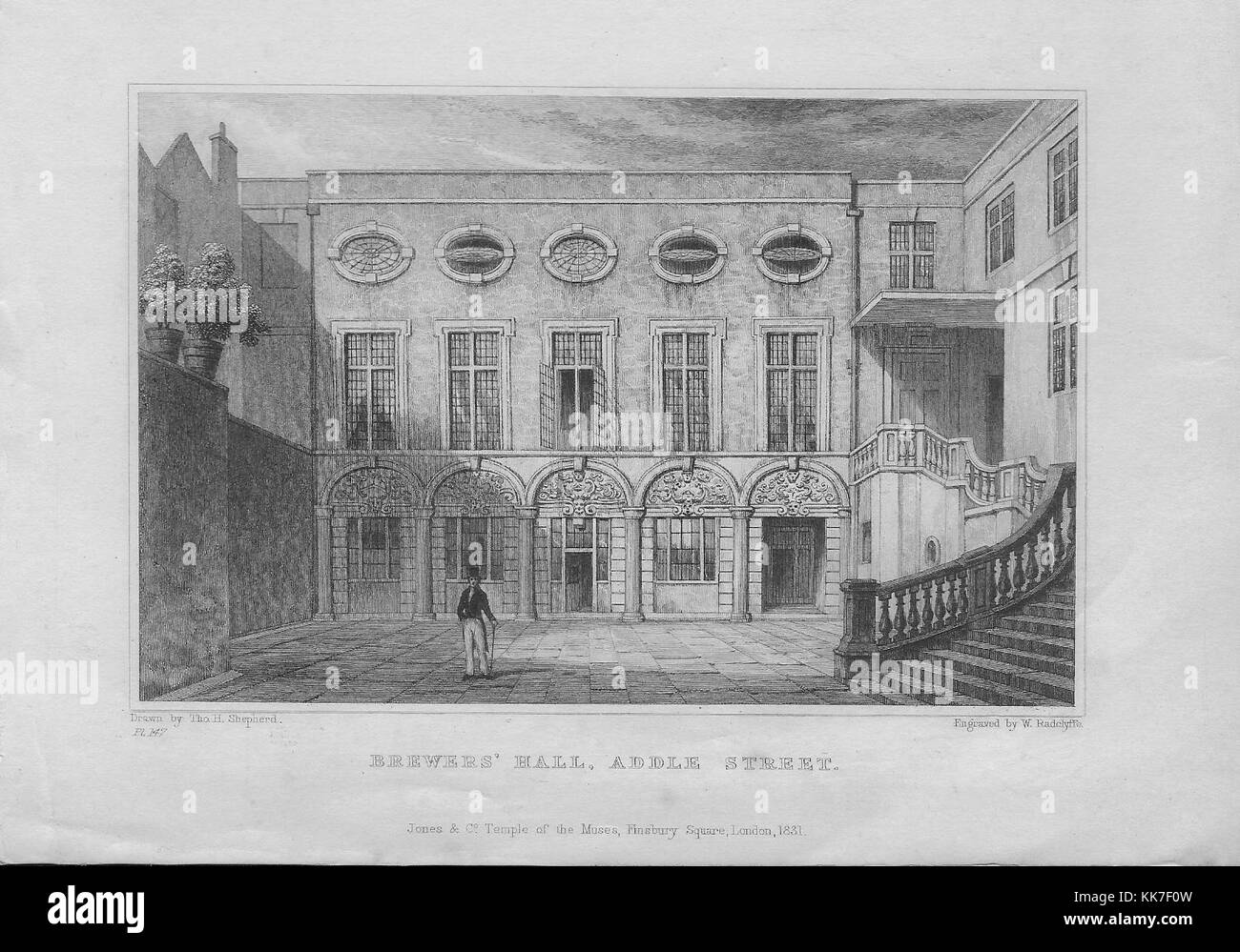 London street engraving Black and White Stock Photos & Images - Alamy