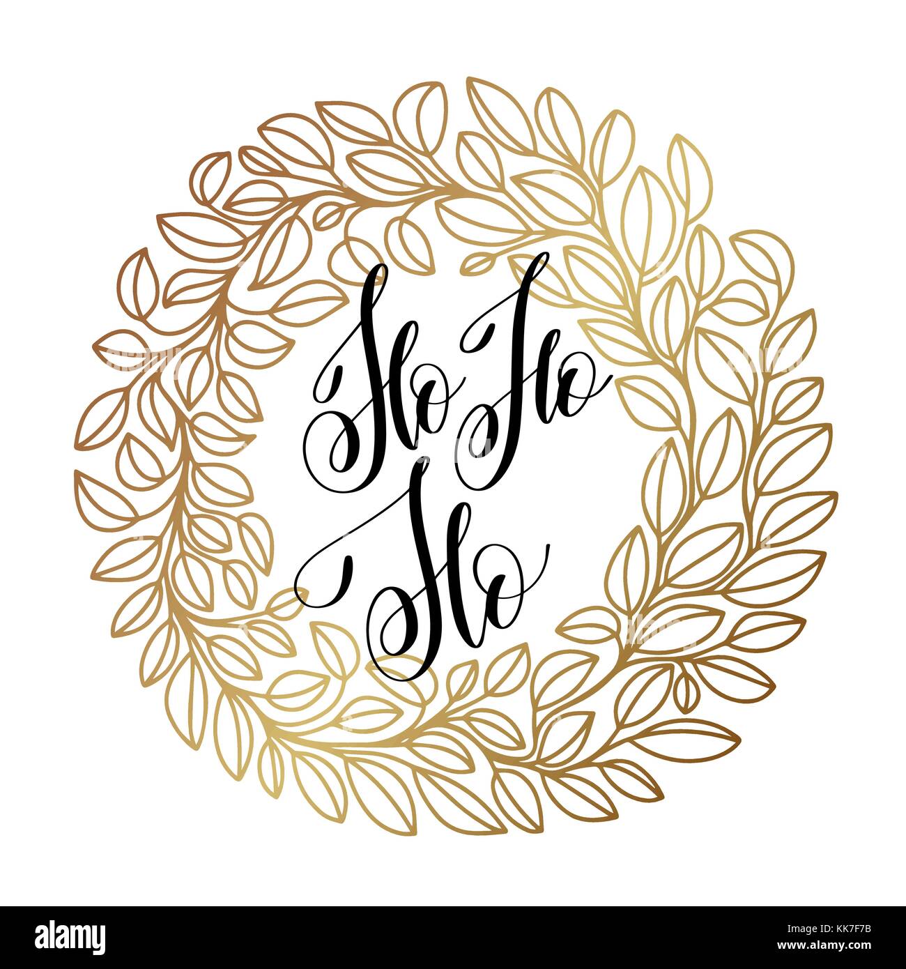 ho ho ho - hand lettering poster to winter holiday design Stock Vector Image & Art - Alamy