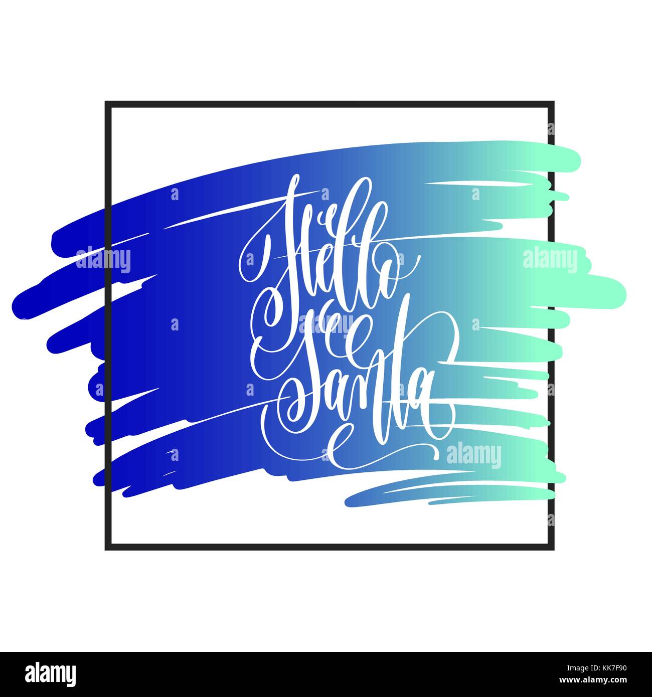 Blue handwriting Stock Vector Images - Alamy