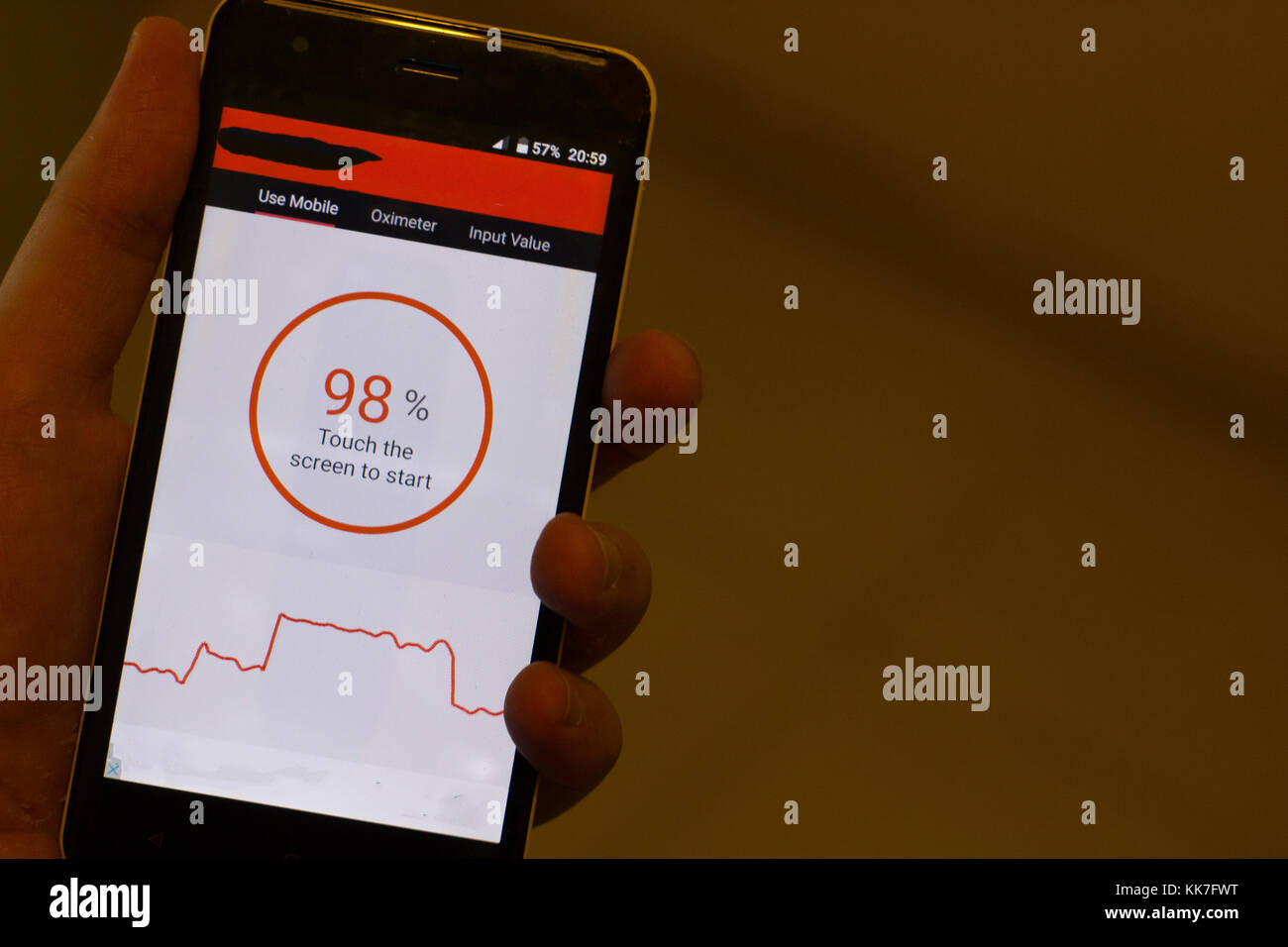 smartphone app oxymeter that measures o2 saturation in the blood using ...