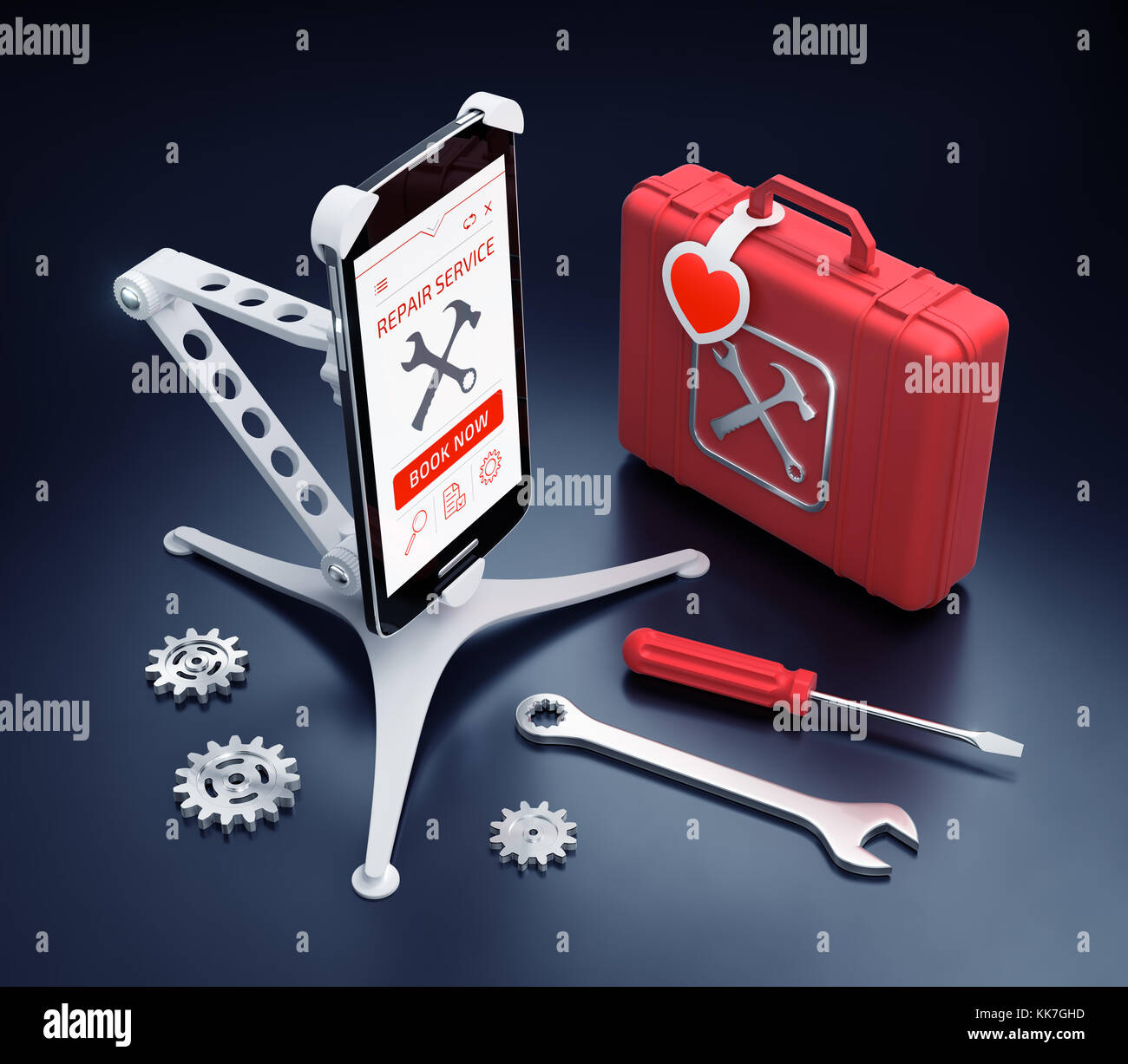 Online Repair Service Stock Photo - Alamy