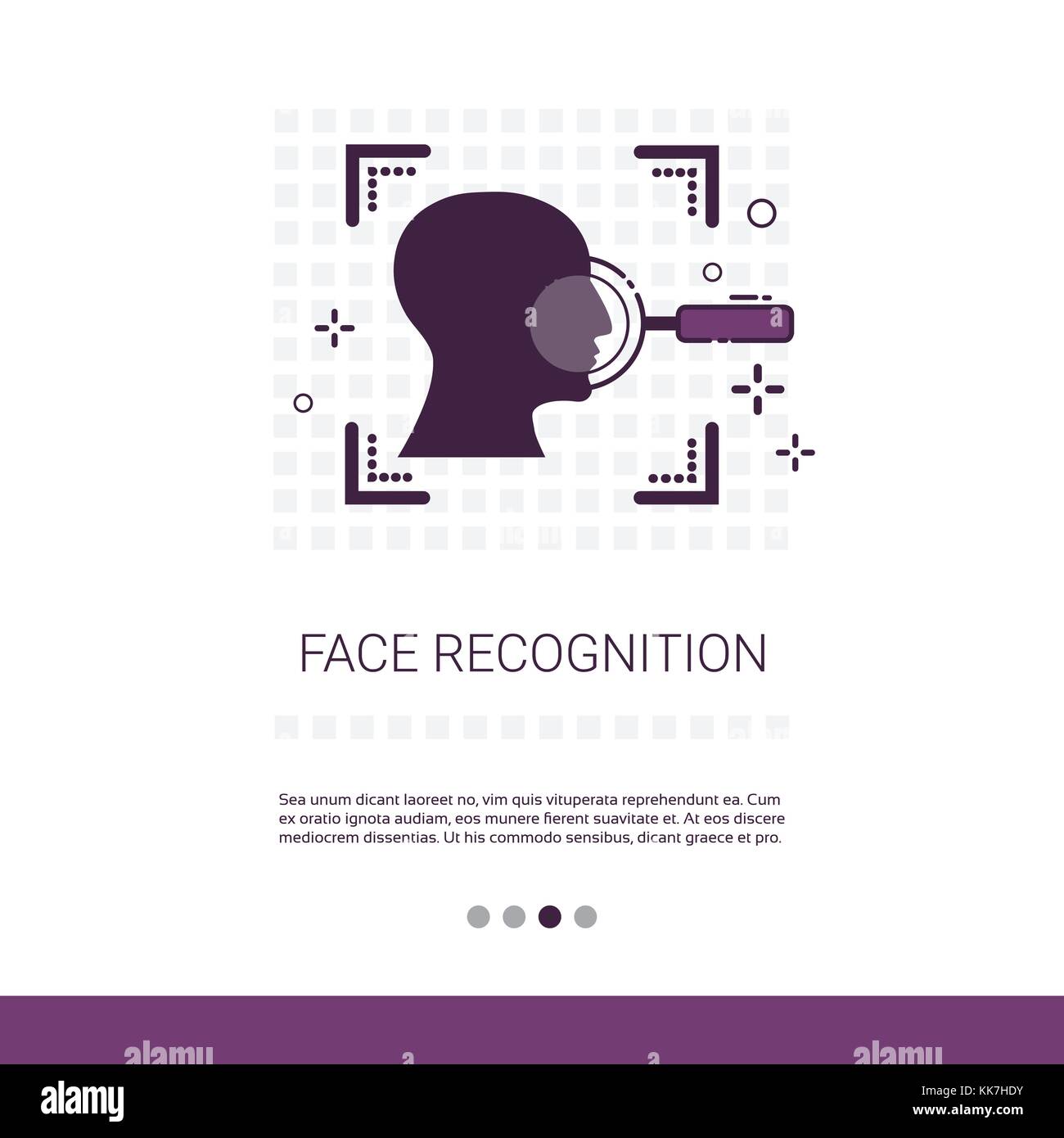 Face Scanning App Recognition System Biometric Identification Concept ...