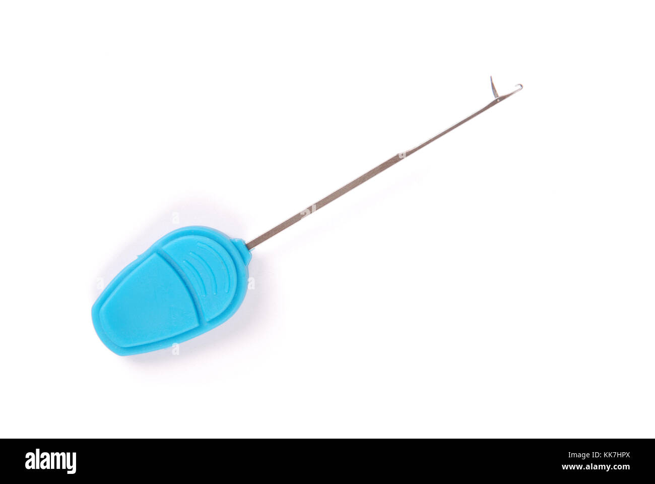 One blue splicing needle isolated on white background Stock Photo - Alamy