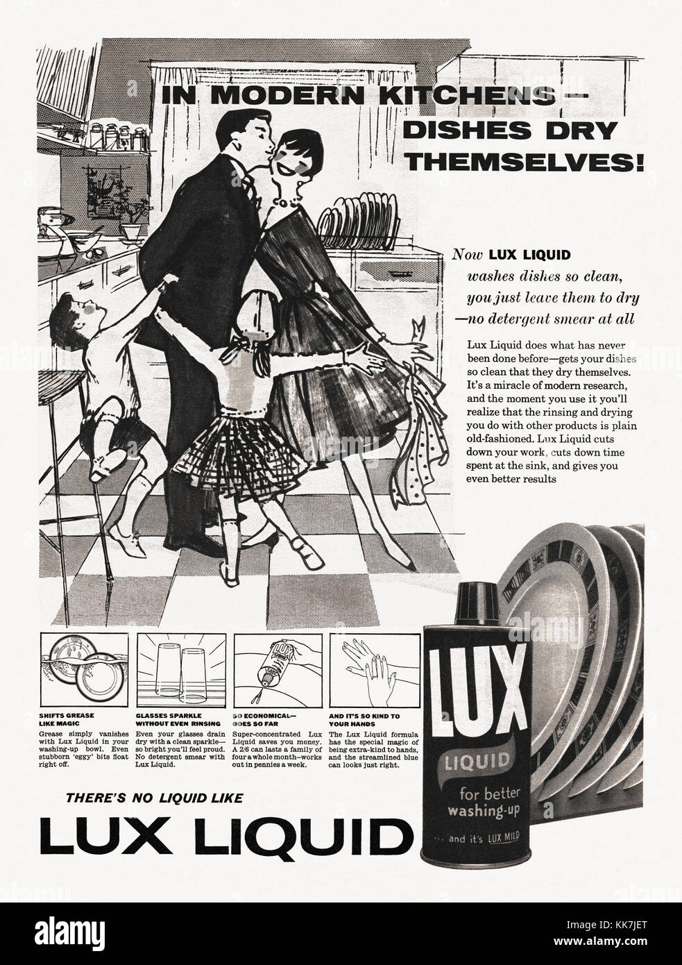 An advert for Lux washing up liquid. It appeared in a magazine ...