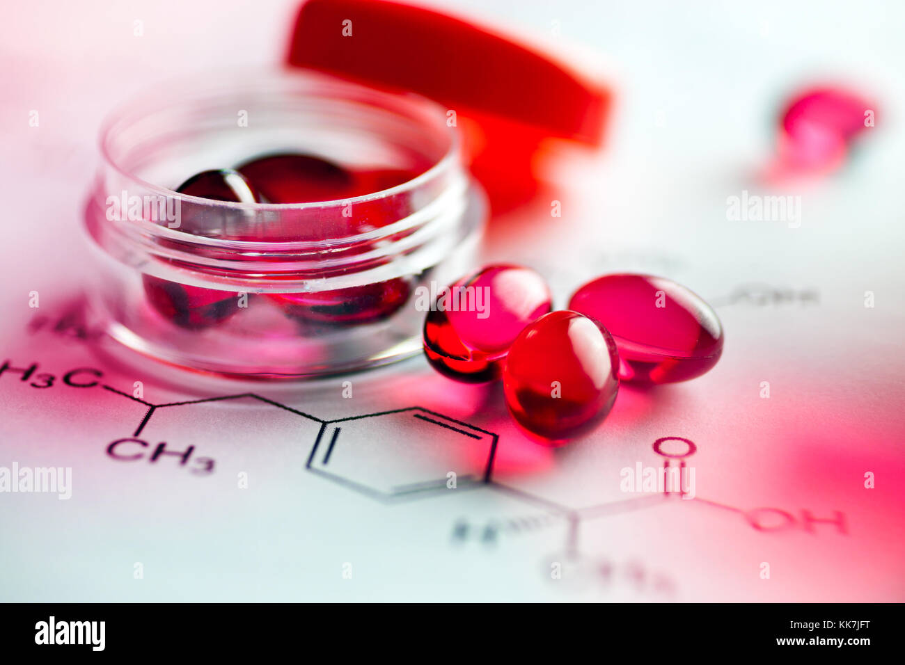 Painkiller tablets - pink pills against pain and fewer - medicine and ...