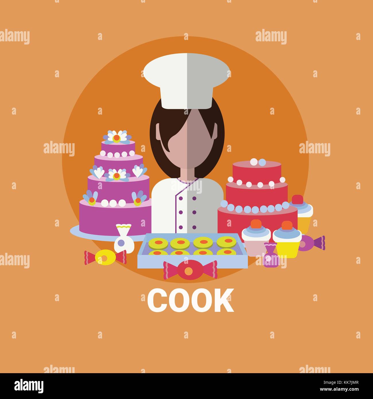 Woman female avatar kitchen hi-res stock photography and images - Alamy