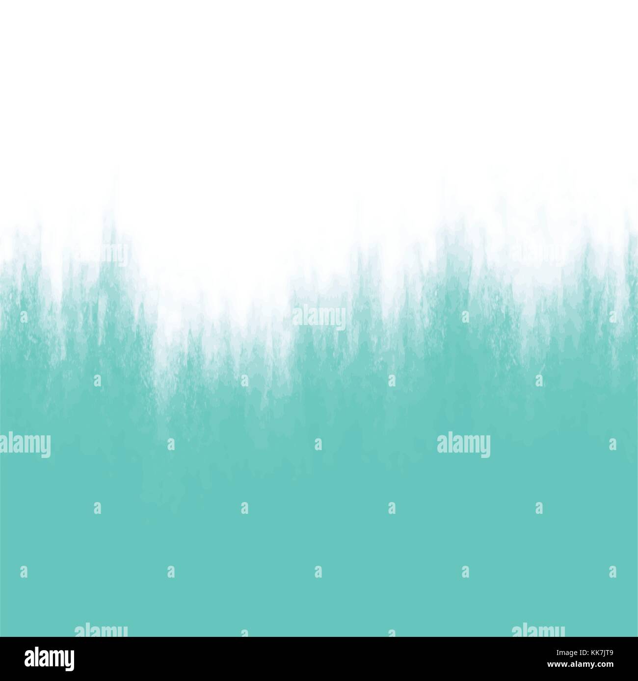 emerald green abstract watercolor pattern with fringed borders on white ...