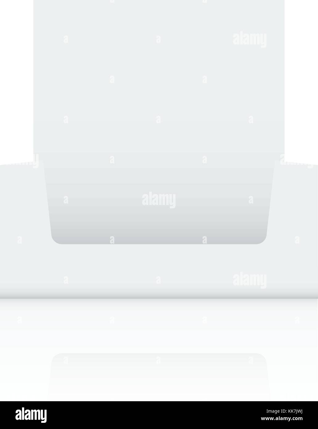 Empty Cardboard display box mockup with front viewpoint. Realistic ...