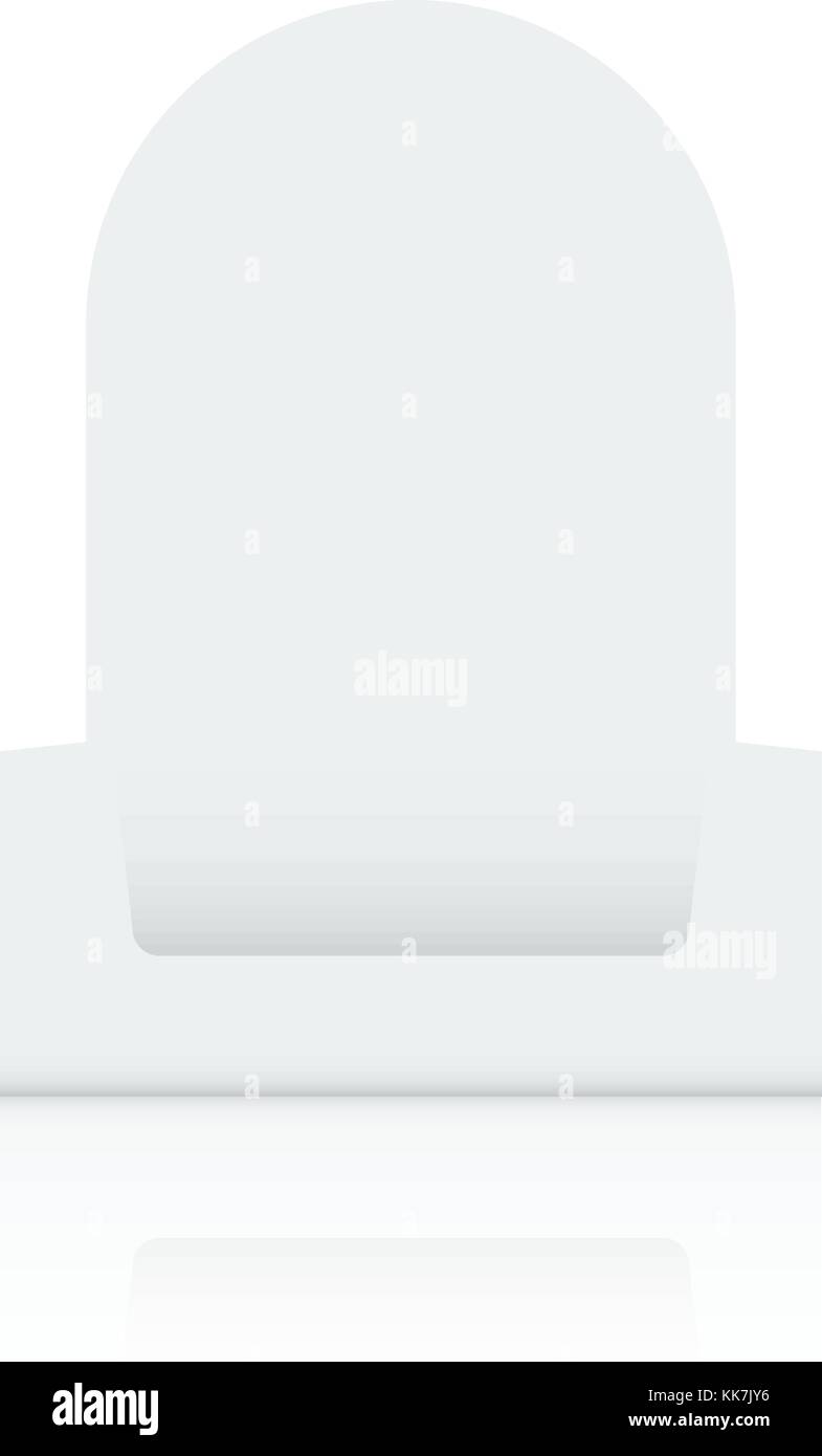 Empty Cardboard display box mockup with front viewpoint. Realistic ...