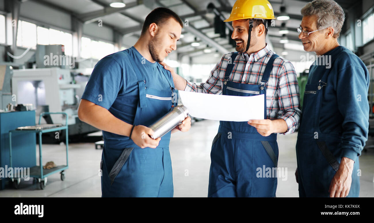 Portrait of an handsome engineer in a factory Stock Photo - Alamy