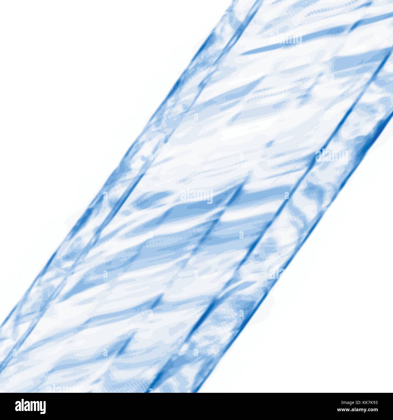 blue abstract watercolor jet of water pattern on white background ...