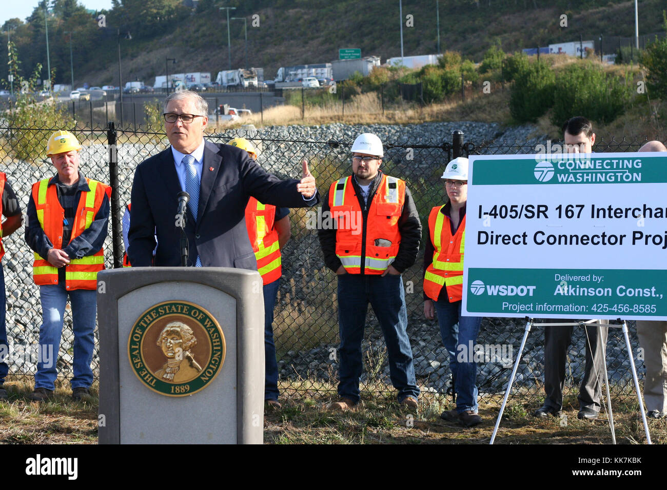 Gov. Jay Inslee introduces the I-405/SR 167 Interchange Direct ...