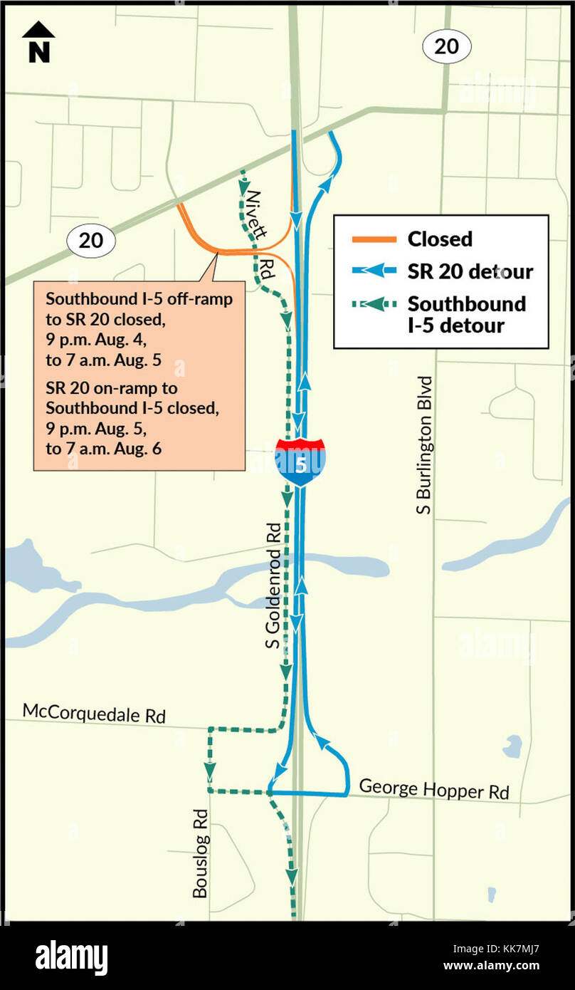 Detour map hi-res stock photography and images - Alamy