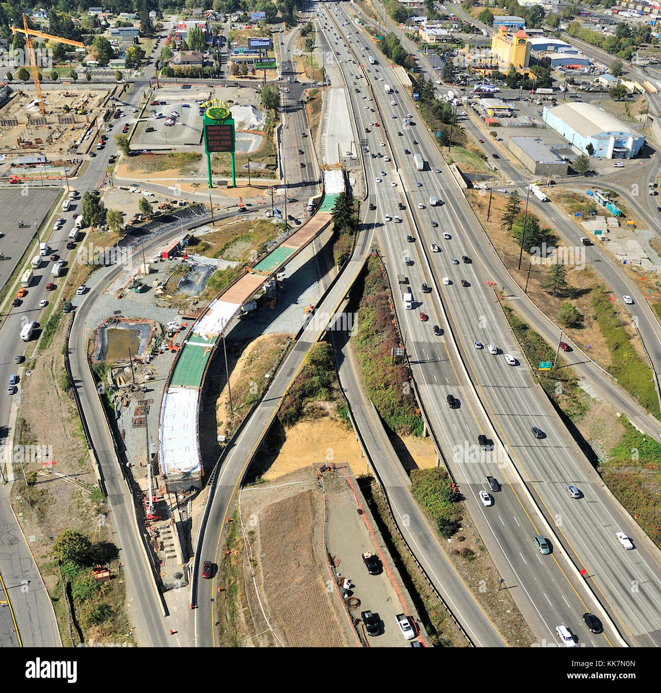 This photo, taken in September 2016, shows the new northbound ...