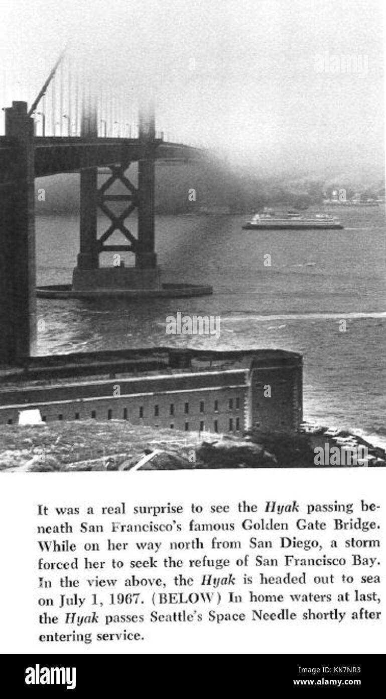 The M/V Hyak sailed from San Diego to Seattle via San Francisco on the ...