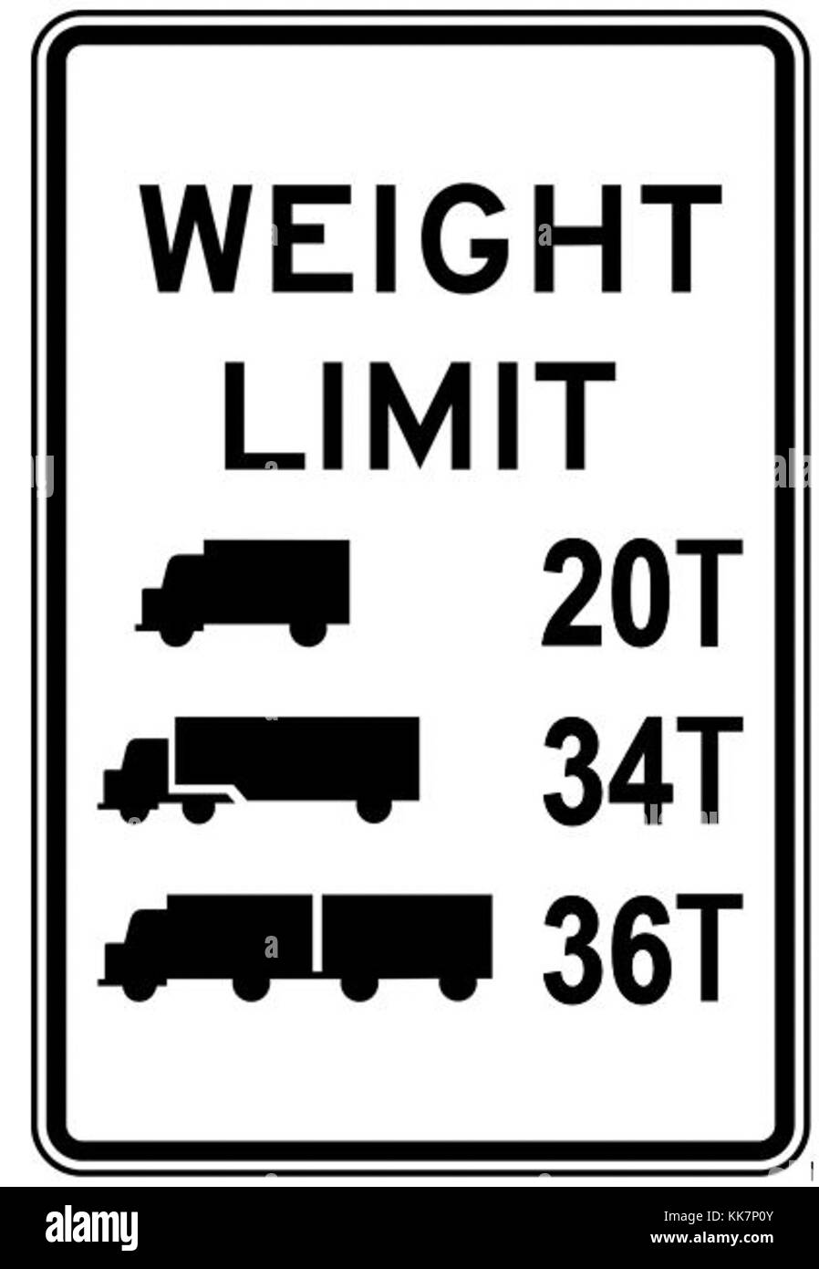 Vehicle weight restriction hi-res stock photography and images - Alamy