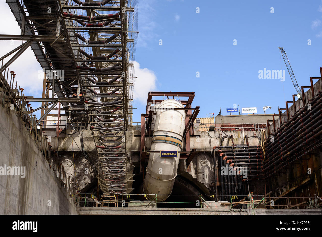 Crews working for Seattle Tunnel Partners have started taking apart the ...