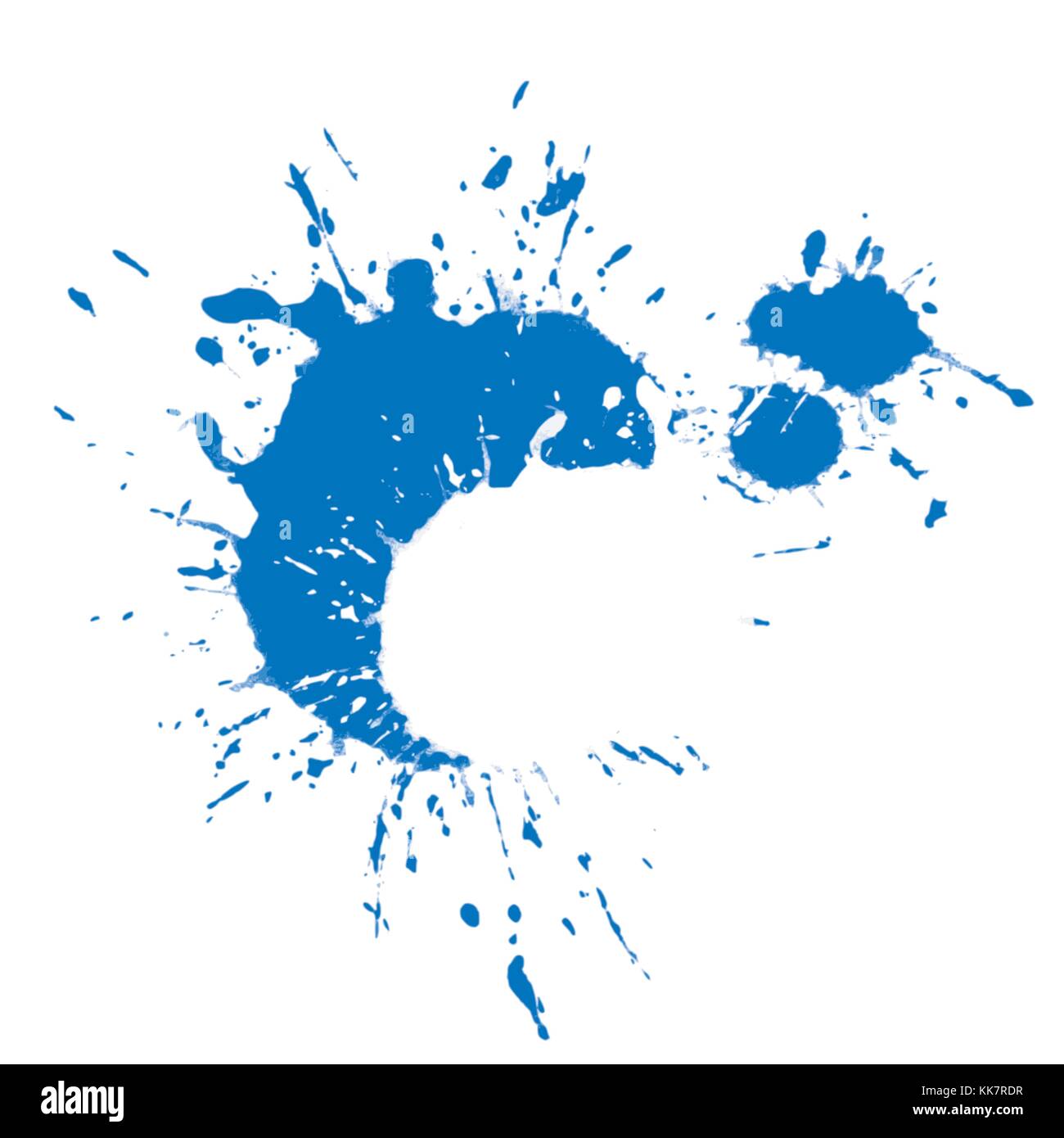 sky blue abstract watercolor blotch pattern with splatters all around ...