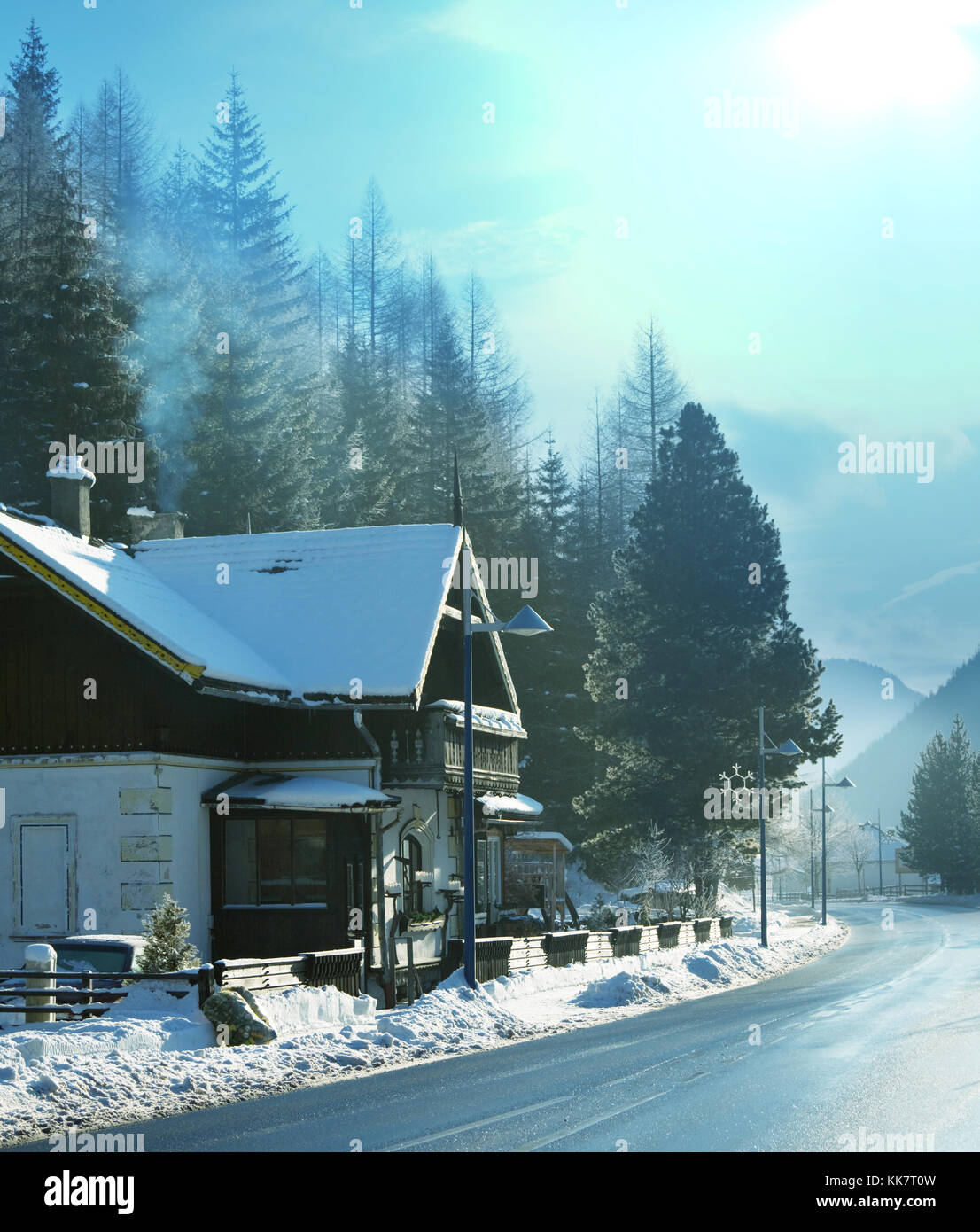 Winter Alp mountains in Austria Stock Photo - Alamy