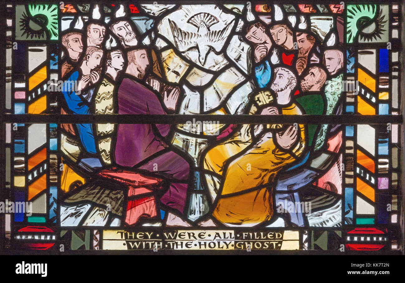 LONDON, GREAT BRITAIN - SEPTEMBER 16, 2017: The scene of Pentecost on ...