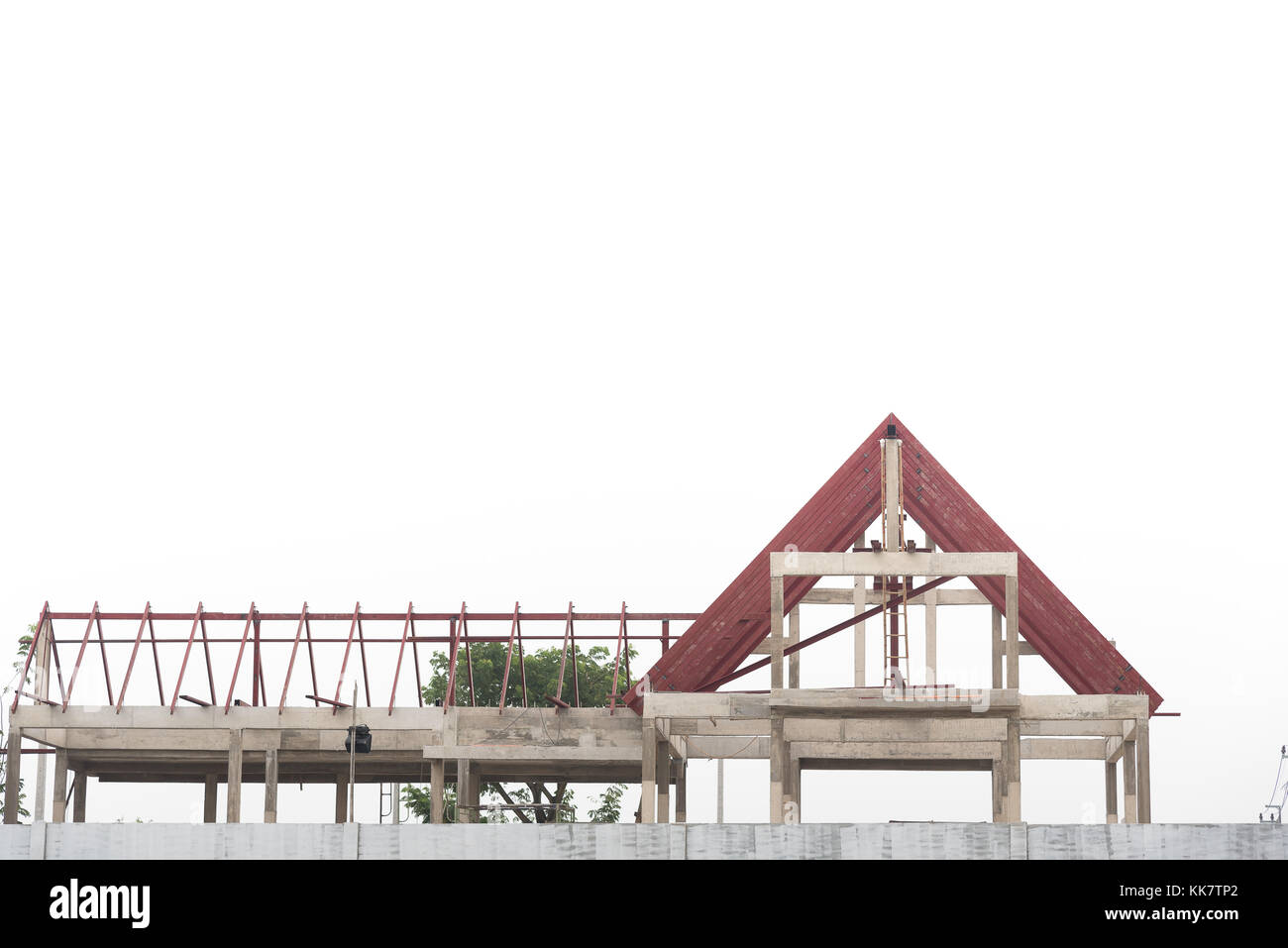 Structural steel roof beam of building residential construction ...