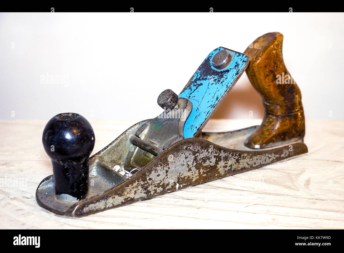 Old planer on a natural background Stock Photo - Alamy